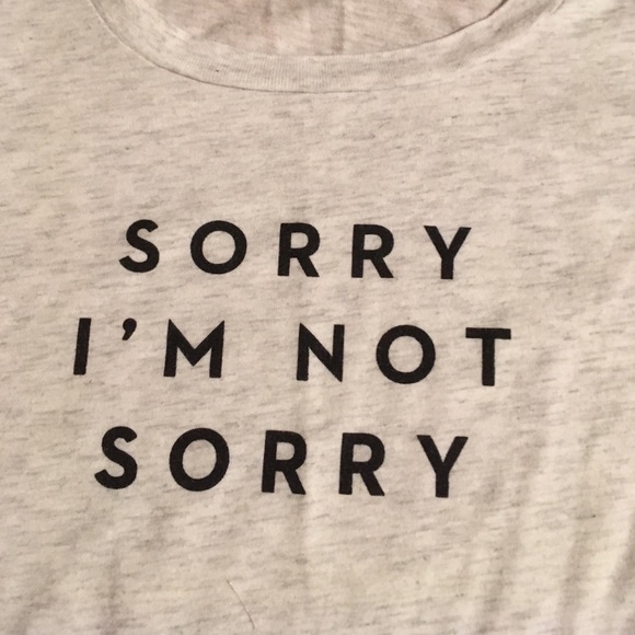 Milly | Tops | Milly Shirt Sorry Not Really | Poshmark